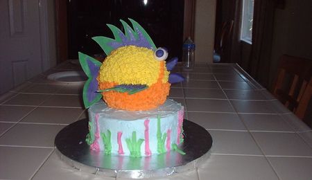 Fishing Theme Retirement Cake - CakeCentral.com