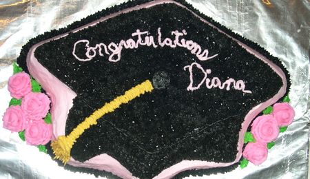 Girl's Graduation Cake - CakeCentral.com