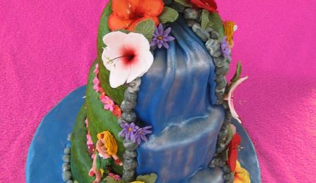 Waterfall Cake - CakeCentral.com