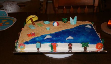 Graduation Beach Cake - CakeCentral.com