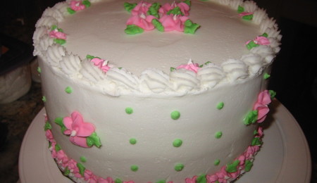 Rainbow 6 Inch Cake With A Red Yellow Green And Blue Layer Iced In ...