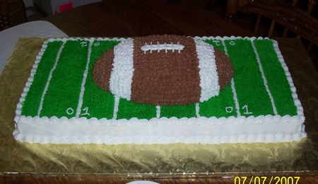 Football Field Cake - CakeCentral.com