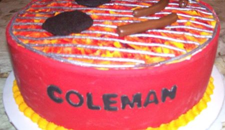 Uga Georgia Grill Cake - CakeCentral.com