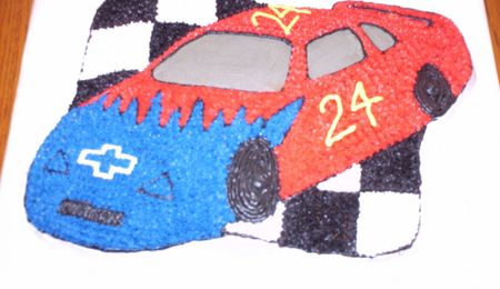 Carl Edwards' Ford Fusion Nascar!!!! - CakeCentral.com