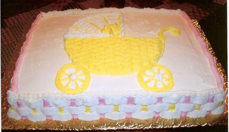 Stroller / Carriage Cake - CakeCentral.com