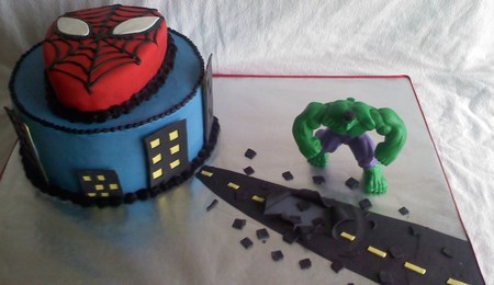 Marvel Comic Cake - CakeCentral.com