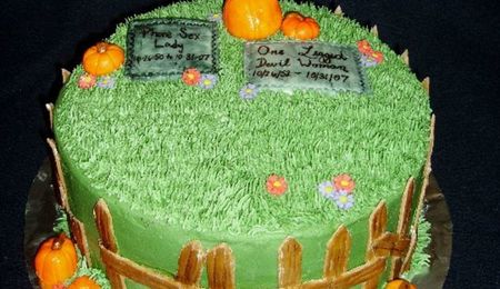 Graveyard Birthday Cake - CakeCentral.com