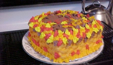 Changing Seasons Cake For Mom - CakeCentral.com