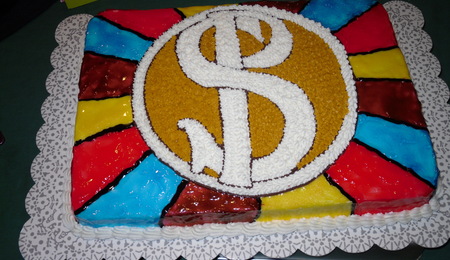 Stained Glass Cross Window Cake - CakeCentral.com