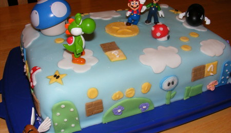 Super Mario Bros Exploding Cake - CakeCentral.com