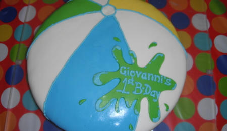 Beach Ball Smash Cake - CakeCentral.com