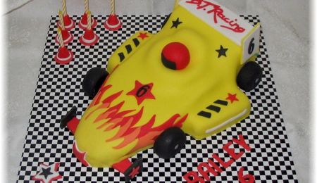 Number 2 (Two) Cars Birthday Cake - CakeCentral.com