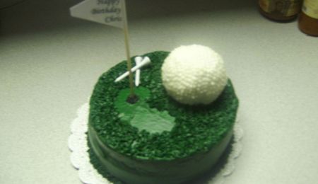 Mini Golf Cake With Windmill - CakeCentral.com