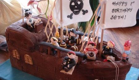 Pirate Ship Cake - CakeCentral.com