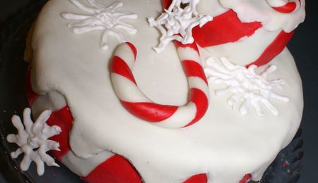 Candy Cane Christmas Cake - CakeCentral.com