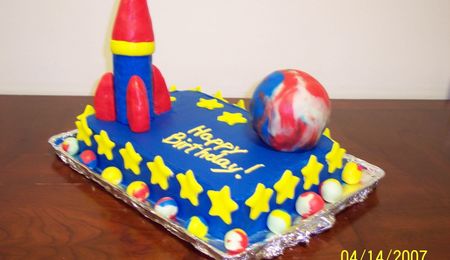 Rocket Ship Cake - CakeCentral.com