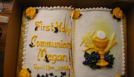 1St Communion Cake - CakeCentral.com