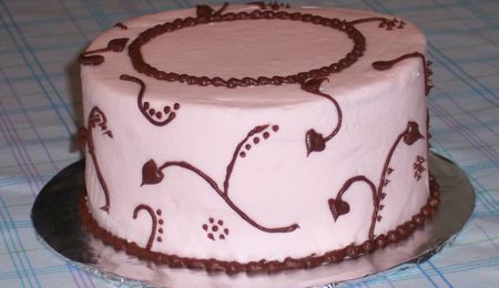 Stringwork Baby Cake - CakeCentral.com