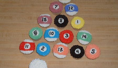 Billiards Cupcakes - CakeCentral.com