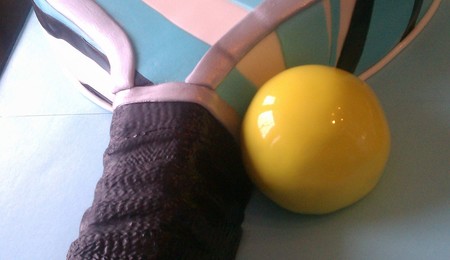 Tennis Racket Cake - CakeCentral.com