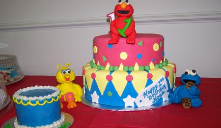 Primary Colors 1St Birthday Cake - CakeCentral.com