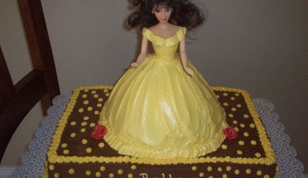 Yellow Doll Cake - CakeCentral.com