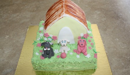 Puppy With Dog House - CakeCentral.com