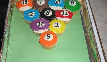 Billiards Cupcakes - CakeCentral.com