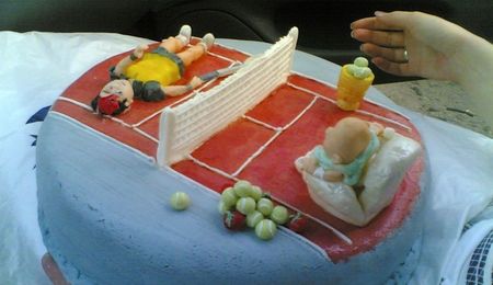 Tennis Racket Cake - CakeCentral.com