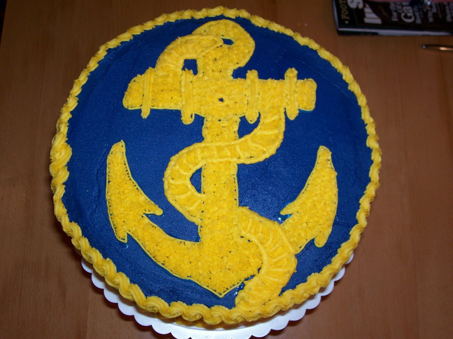 Navy Cake - CakeCentral.com
