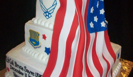 Son's Air Force Retirement Cake - CakeCentral.com