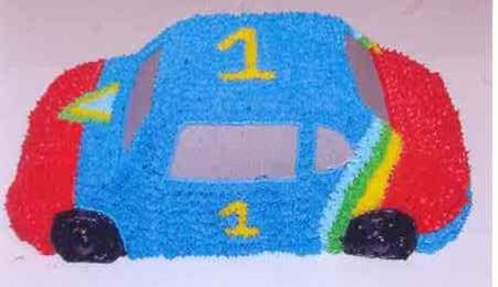 3D Funny Car Cake - CakeCentral.com