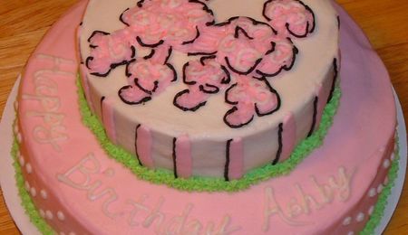Pink Poodle Birthday Cake - CakeCentral.com