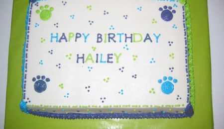 Dog Theme Birthday Cake - CakeCentral.com