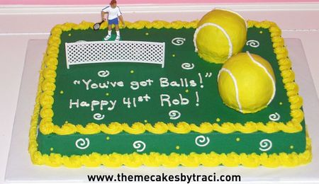 Tennis Cake - CakeCentral.com