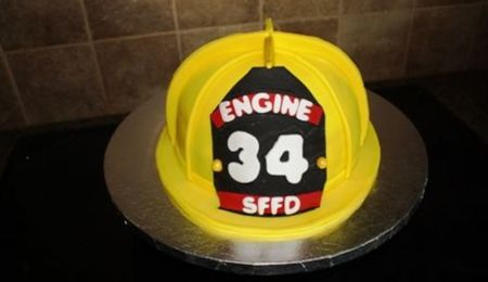 Fireman Hat Cake - CakeCentral.com