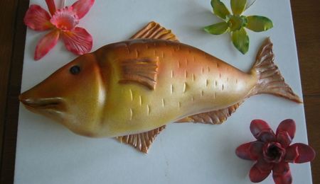 Koi Fish Cake Sculpture - CakeCentral.com