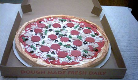 Pizza Birthday Cake - CakeCentral.com