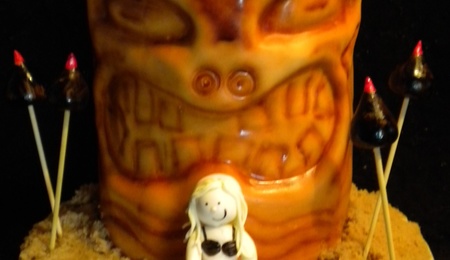 Zombie Luau Birthday Cake - CakeCentral.com