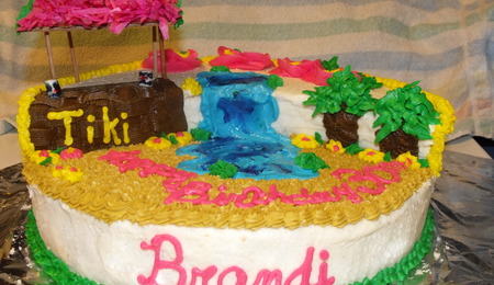 Zombie Luau Birthday Cake - CakeCentral.com