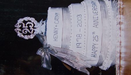 25Th Anniversary Cake - Scrollwork - CakeCentral.com