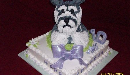 Schnauzer Cake - CakeCentral.com