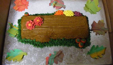 Log Wedding Cake - CakeCentral.com