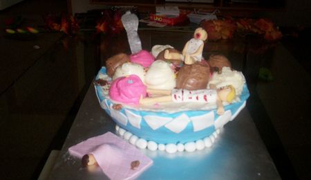 Giant Ice Cream, Ice Lolly Birthday Cake - CakeCentral.com
