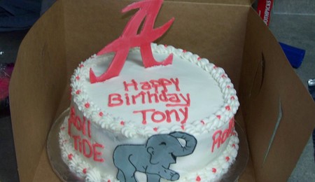 Alabama Crimson Tide Birthday Cake - CakeCentral.com