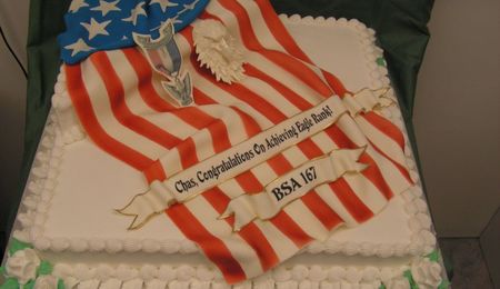 Usps Eagle Emblem Retirement Cake - CakeCentral.com