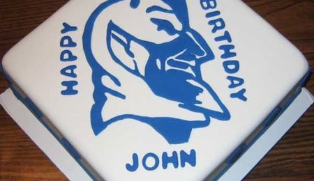 Duke Blue Devils Basketball Cake - CakeCentral.com