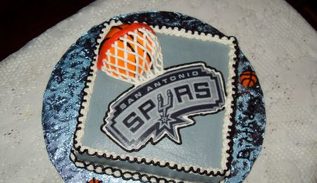 Basketball Cake With Matching Cupcakes - CakeCentral.com