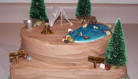 Outdoor / Camping Cake - CakeCentral.com