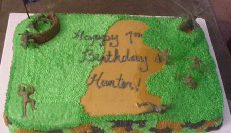 Army Battlefield Cake For My Son's 4Th Birthday! - CakeCentral.com